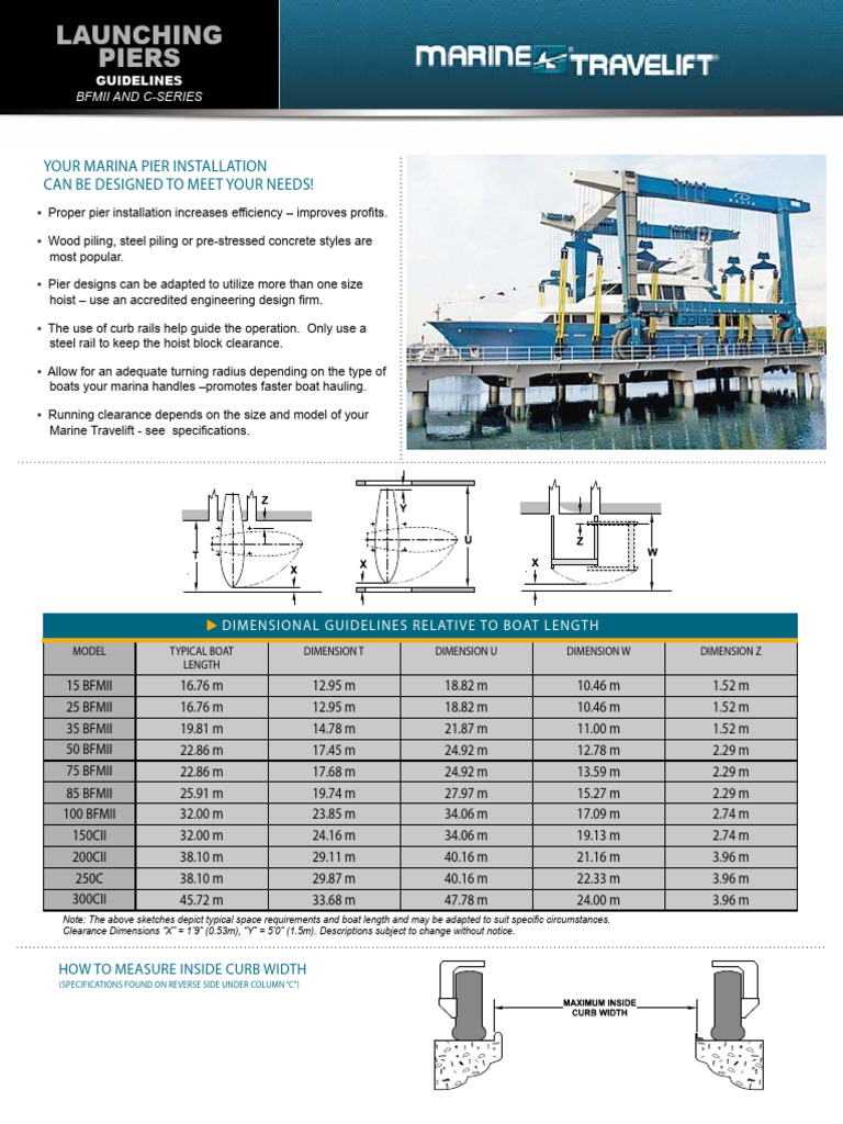 Marina Travelift Pier Guidelines | PDF | Tire