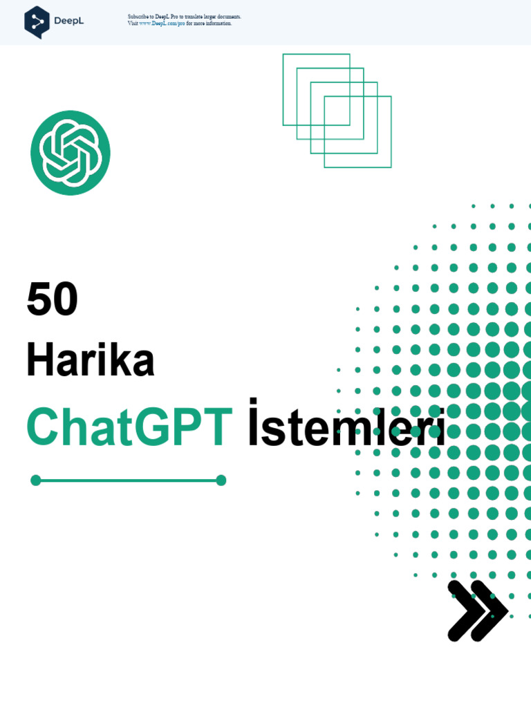50 Awesome Chat GPT Prompts-tr | PDF