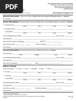 Brighthouse Life Insurance Change Form | PDF