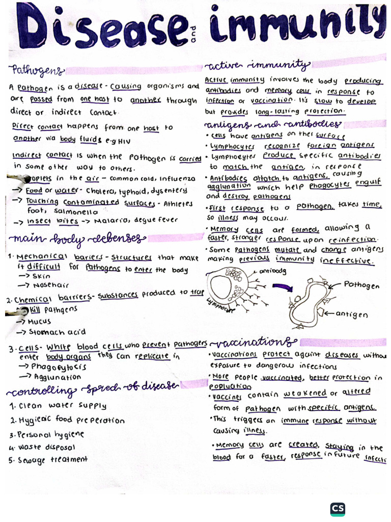 Disease and Immunity | PDF