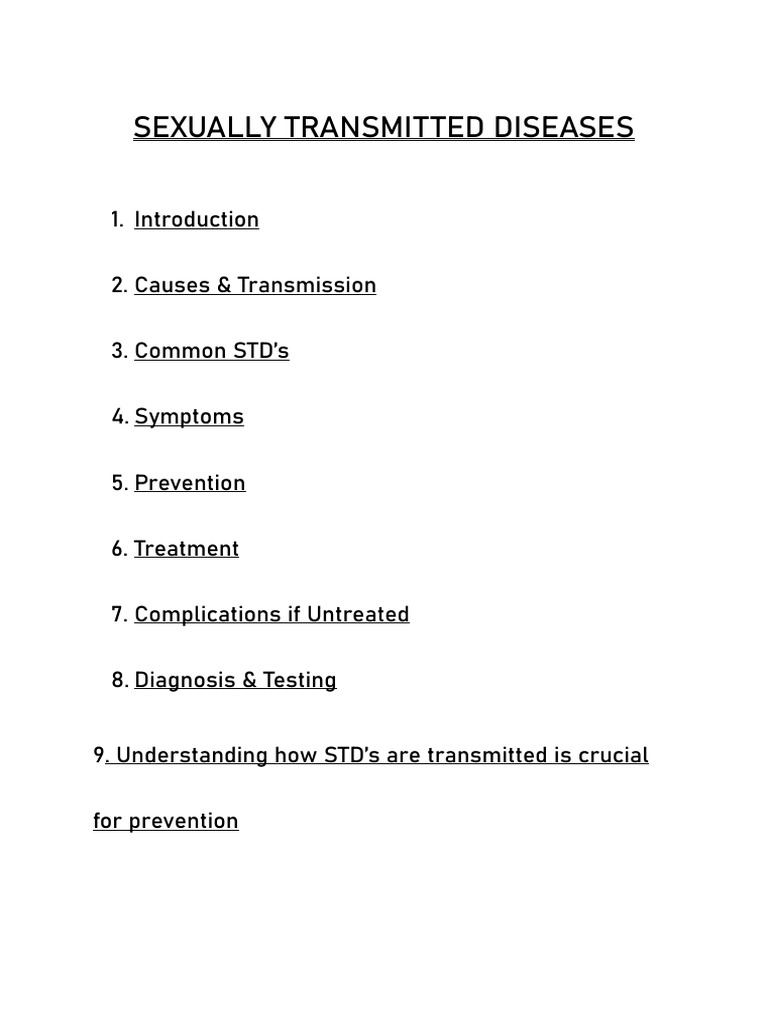 Sexually Transmitted Diseases | PDF | Sexually Transmitted Infection ...
