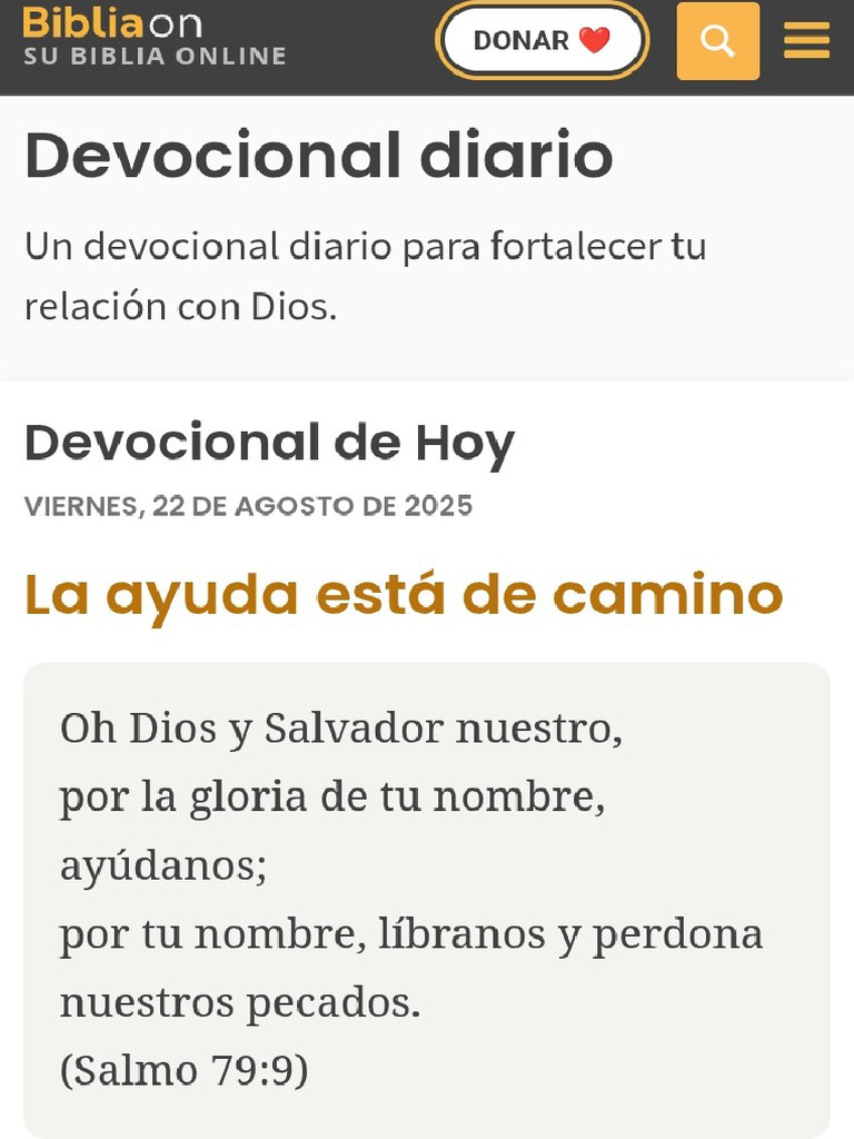 Devocional Diario: Confía en Dios | PDF