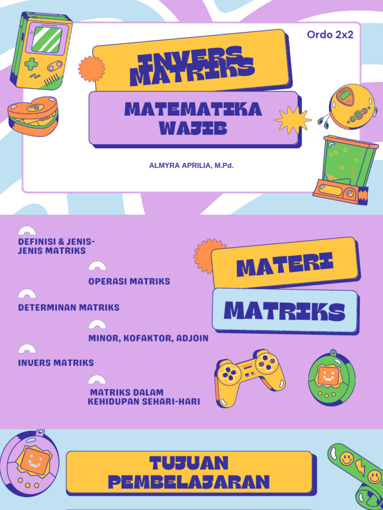 Determinan & Invers Matriks Ordo 2x2 | PDF