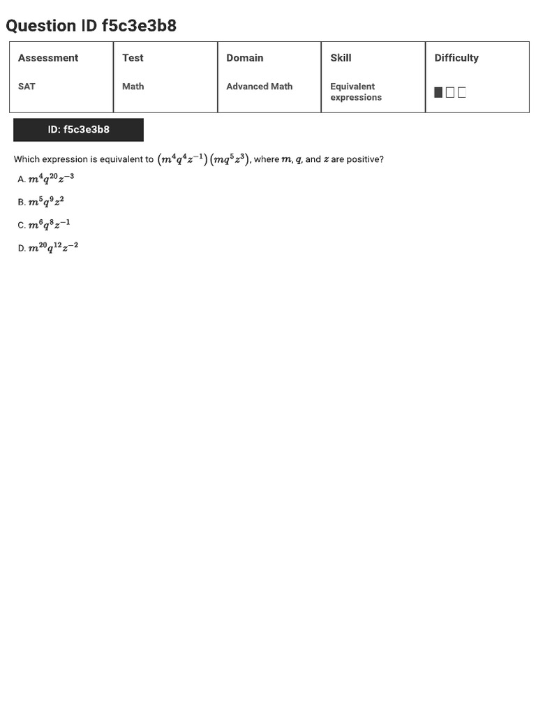 5-Nonlinear Equations-Equivalent Expressions | PDF