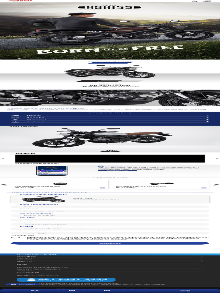 Yamaha All New XSR 155, Spesifikasi Terlengkap Dan Harga Terbaru 2025 | PDF