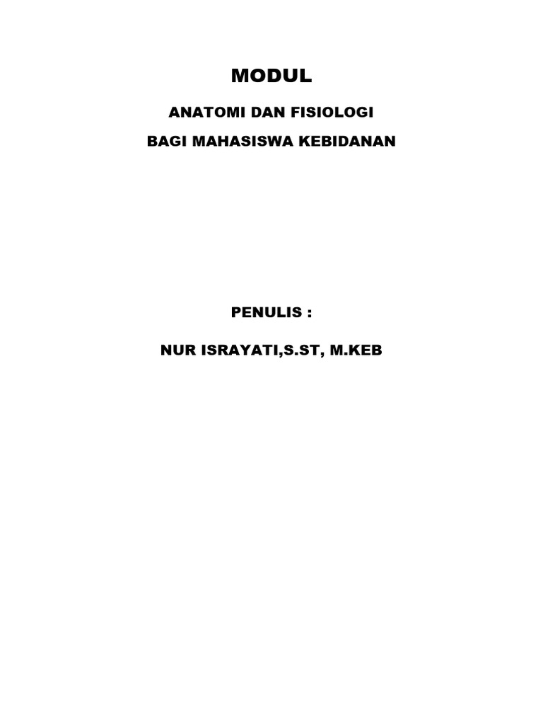 Buku Ajar Anatomi Fisiologi - Ani | PDF