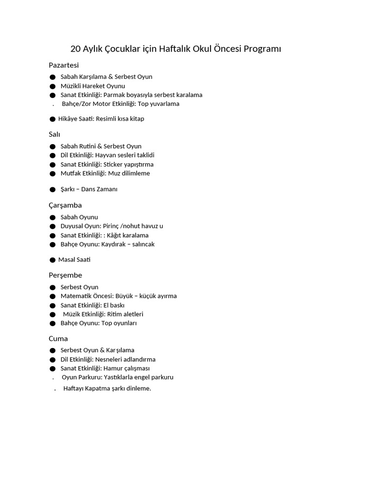 20_aylik_haftalik_program_duzgun[1] | PDF