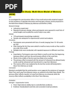 Murdock's Serial Position Curve Study Overview | PDF | Long Term Memory ...