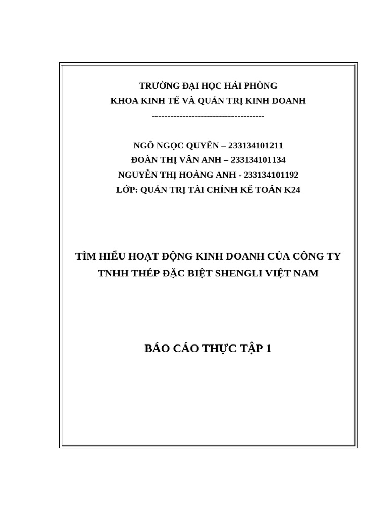 BCTT1 Thép Shengli | PDF