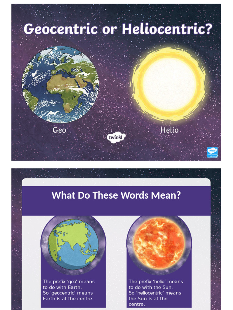Geocentric Heliocentric | PDF | Heliocentrism | Planets