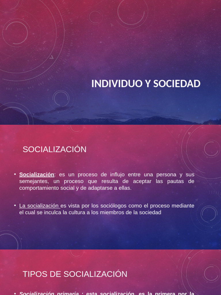 Individuo y Sociedad 1b0 | PDF | Socialización | Sociedad
