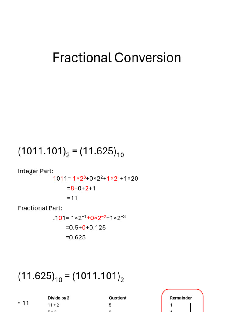 BInary Decimal Conversion | PDF | Multiplication | Elementary Mathematics