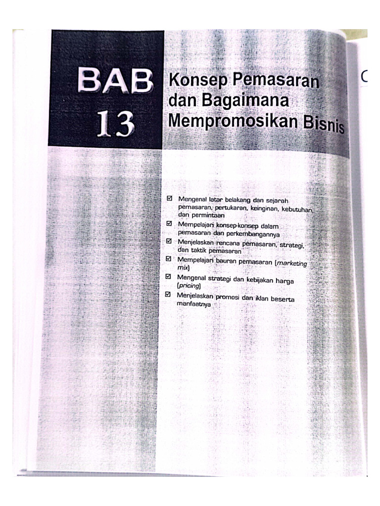 Konsep Pemasaran Dan Bagaimana Mempromosikan Bisnis | PDF