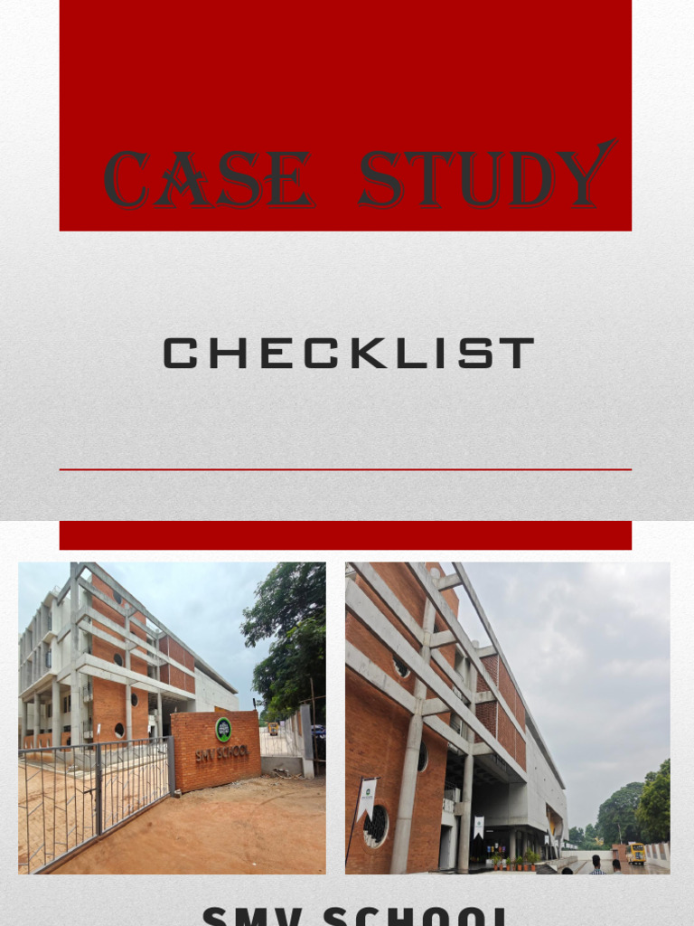 Case Study Checklist | PDF