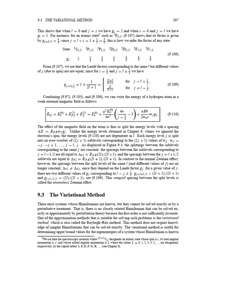 Variational Method | PDF