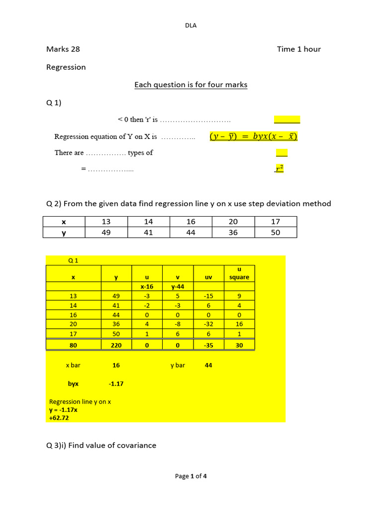 A1 Regression Paper | PDF
