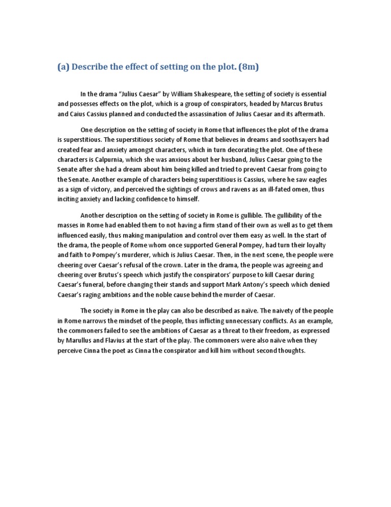 Impact of Roman Society in Julius Caesar | PDF | History | Young Adult