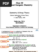 d3d - Point Group Symmetry Character Tables | PDF