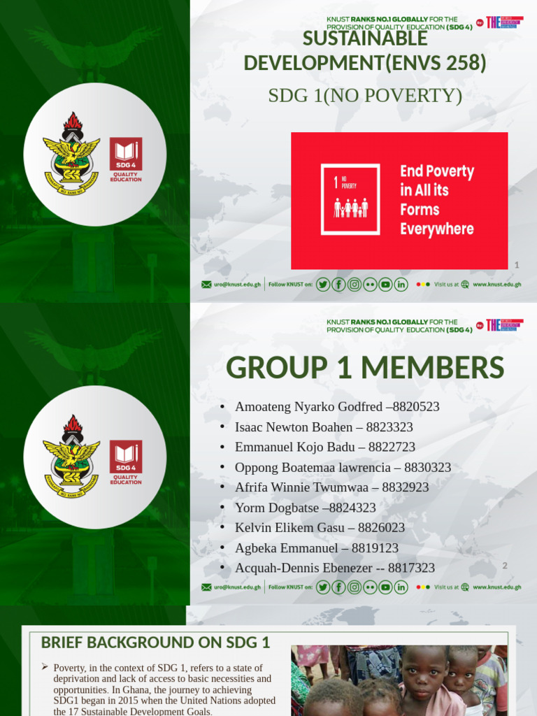 Understanding SDG 1: No Poverty in Ghana | PDF | Poverty | Poverty ...