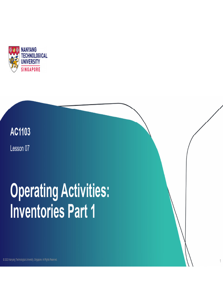 2425 S1 AC1103 Lesson 07 Slides Handout | PDF | Debits And Credits | Discounts And Allowances