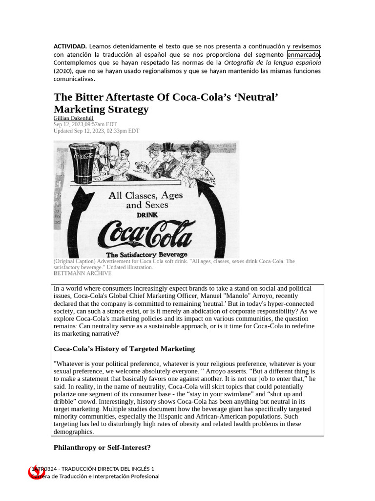 Actividad Revision de Traduccion | PDF | Corporate Social ...