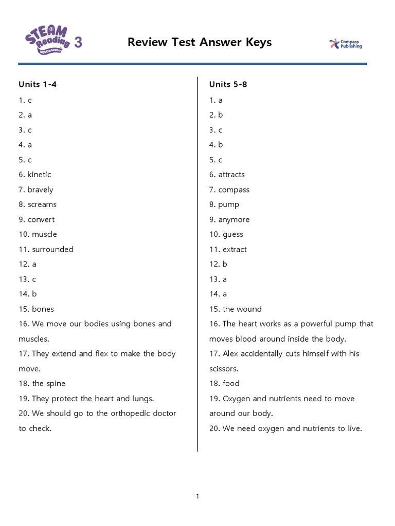 STEAM B3 Review Test Answer Key | PDF | Chess Theory | Chess