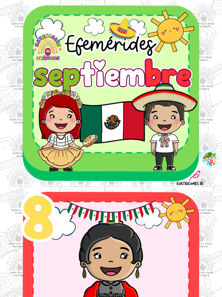 Efemérides Septiembre Ilustraciones Coleopteart | PDF