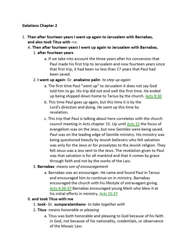 Insights on Galatians Chapter 2 | PDF | Paul The Apostle | Saint Peter