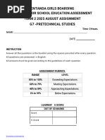 Grade 7 Pretechnical Studies | PDF