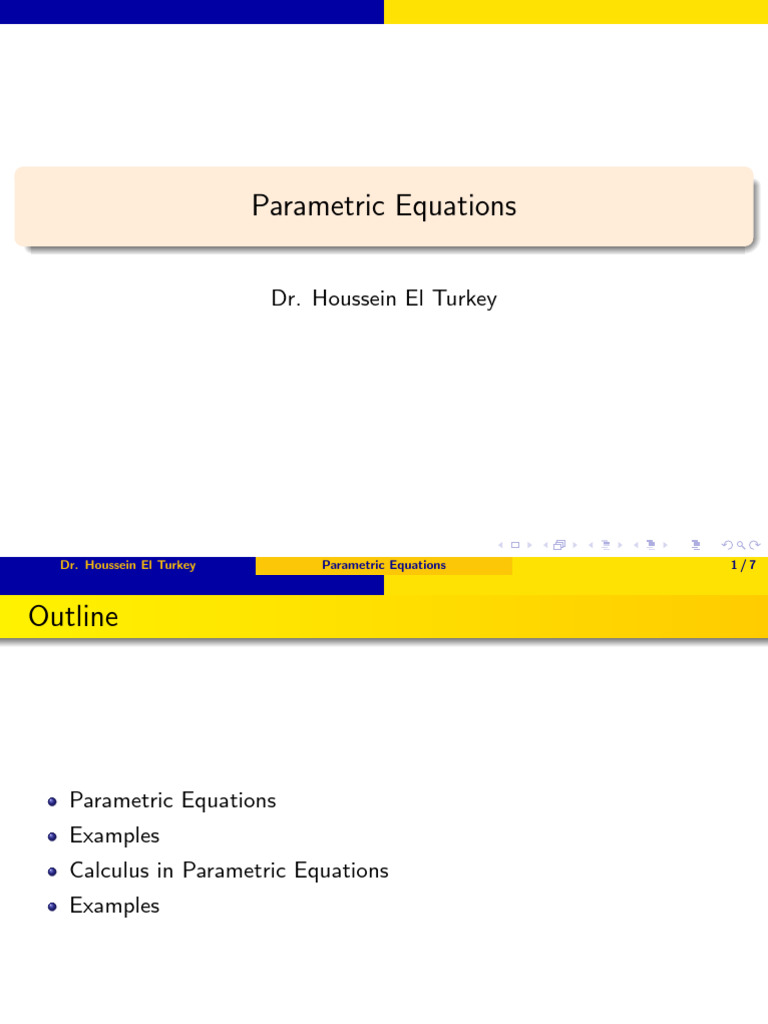 Circle Parametric Equations Explained | PDF | Equations | Circle