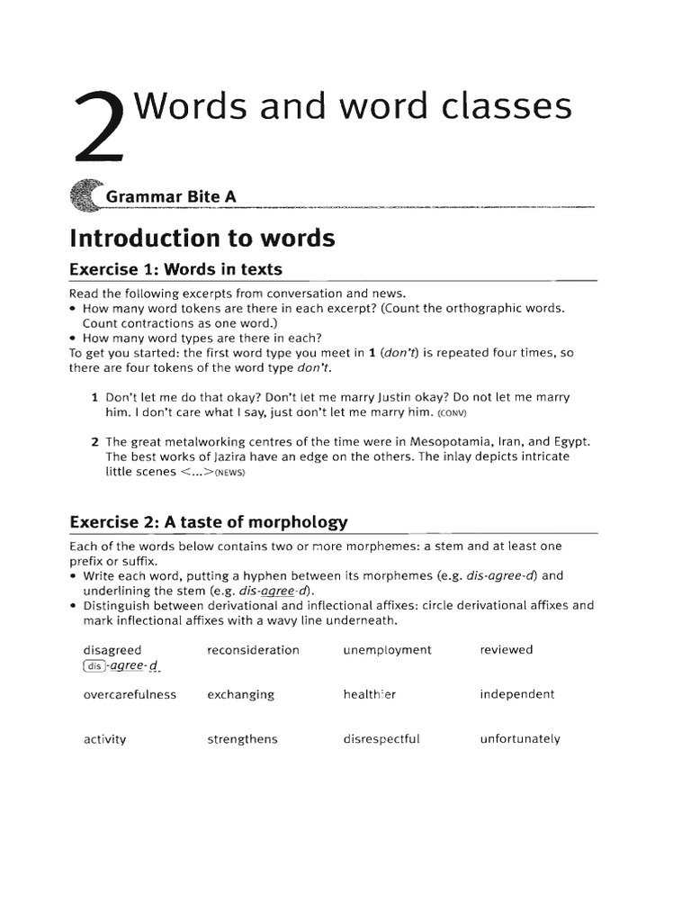 Understanding Words and Word Classes | PDF | Word | Part Of Speech
