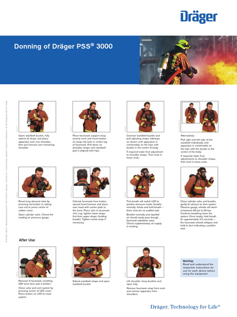 PO Donning PSS 3000 en 2014 | PDF | Respiration | Equipment