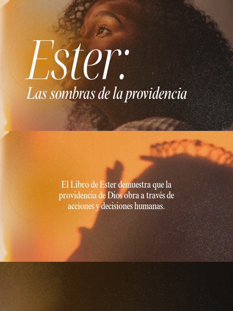 Providencia de Dios en el Libro de Ester | PDF