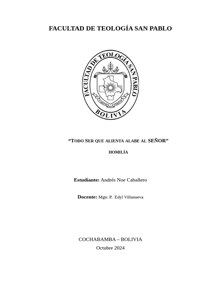Todo Ser Que Alienta Alabe Al Señor | PDF | eucaristía | Pecado
