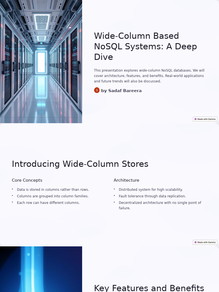Wide Column Based NoSQL Systems A Deep Dive | PDF