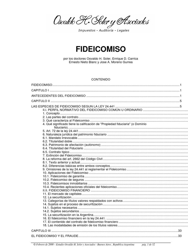Fideicomiso | PDF