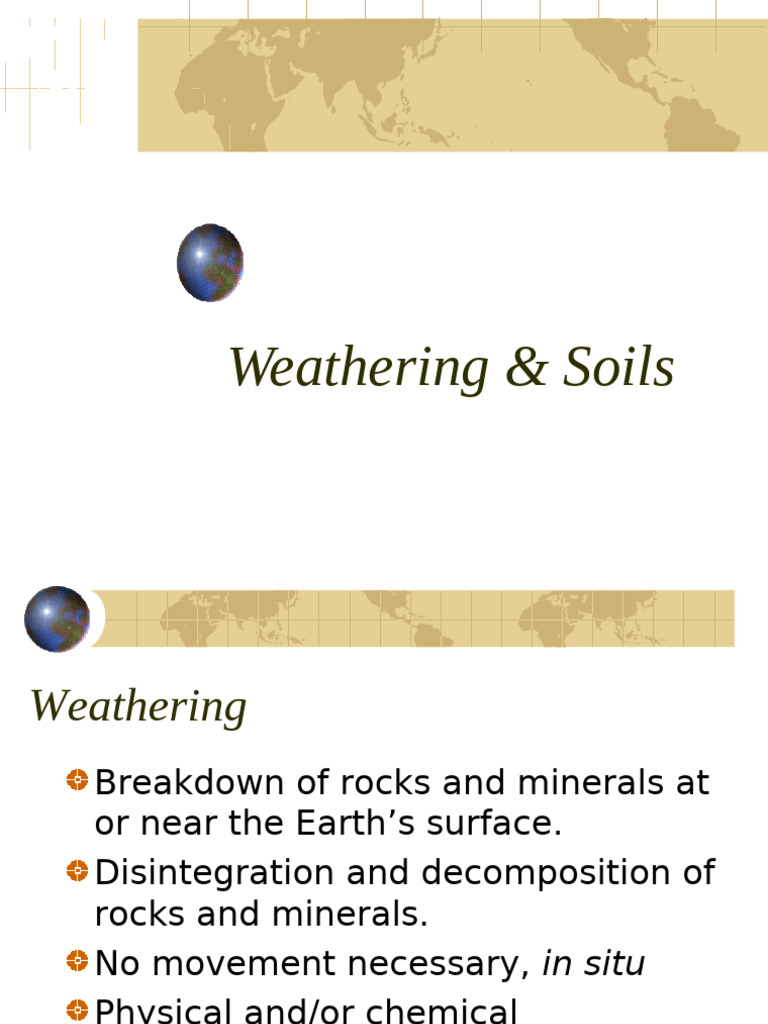 Lecture 2 Weathering & Soils | PDF | Soil | Weathering