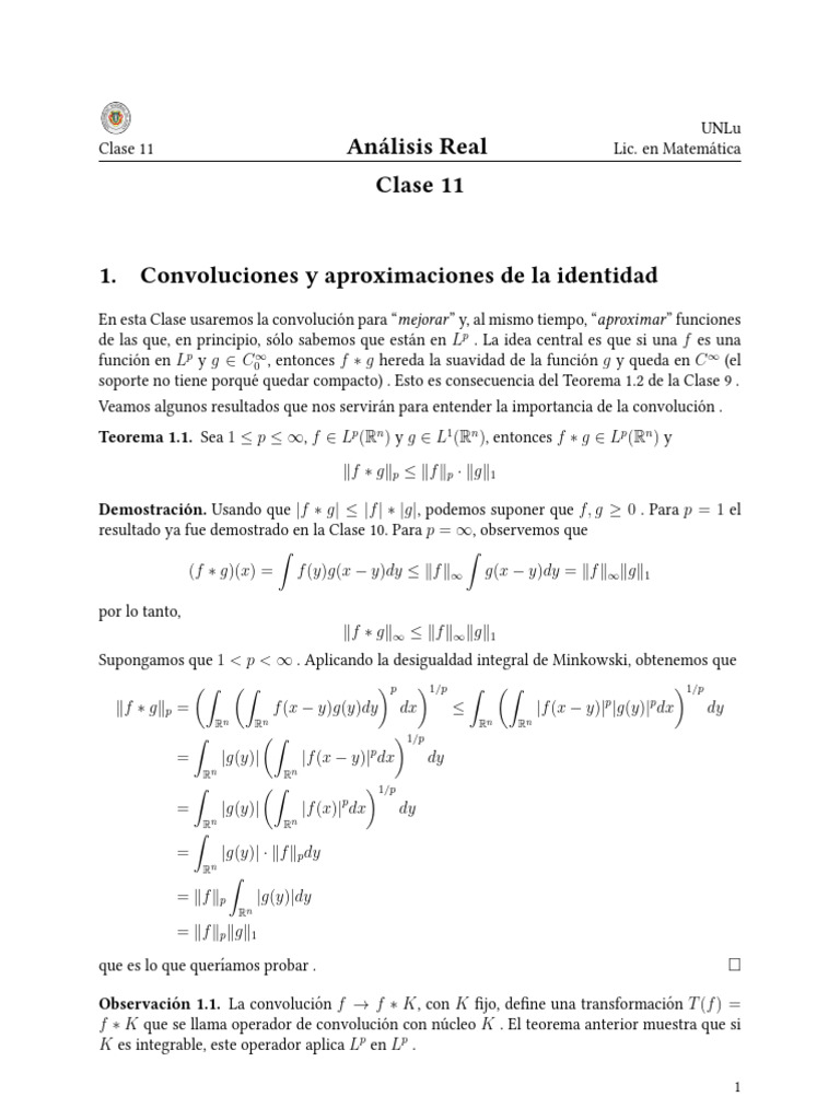 Análisis - Real (11) | PDF | Relaciones matematicas | Matemáticas
