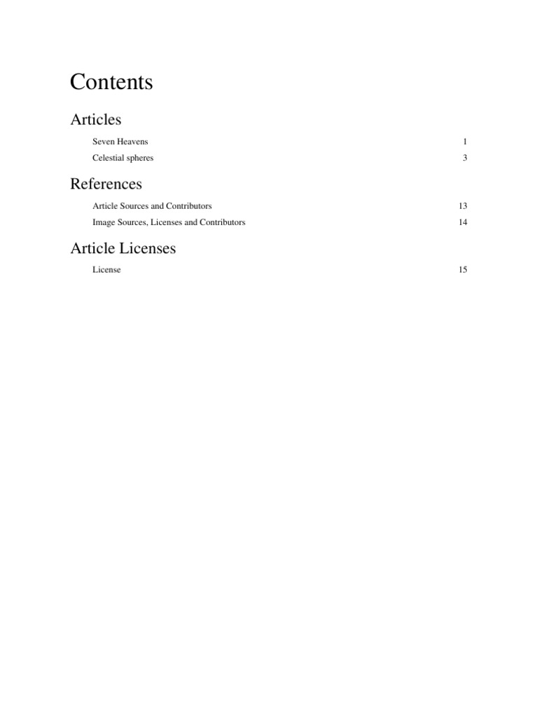 Seven Heavens in Religious Cosmology | PDF | Astronomy | Physical Sciences