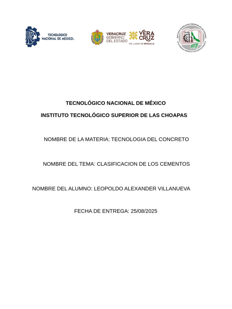 Tarea Tec Del Concreto Leo | PDF | Cemento | Hormigón