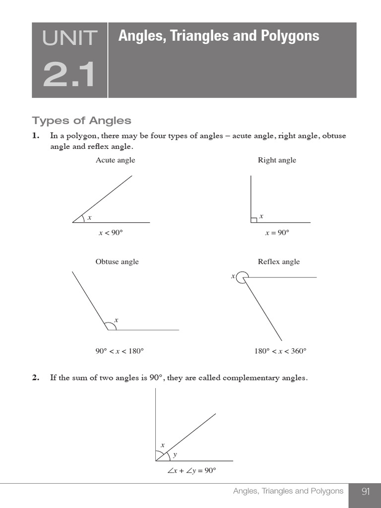 Angles, Triangles and Polygons | PDF | Classical Geometry | Euclid