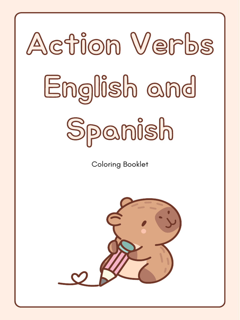Action Verbs English and Spanish | PDF