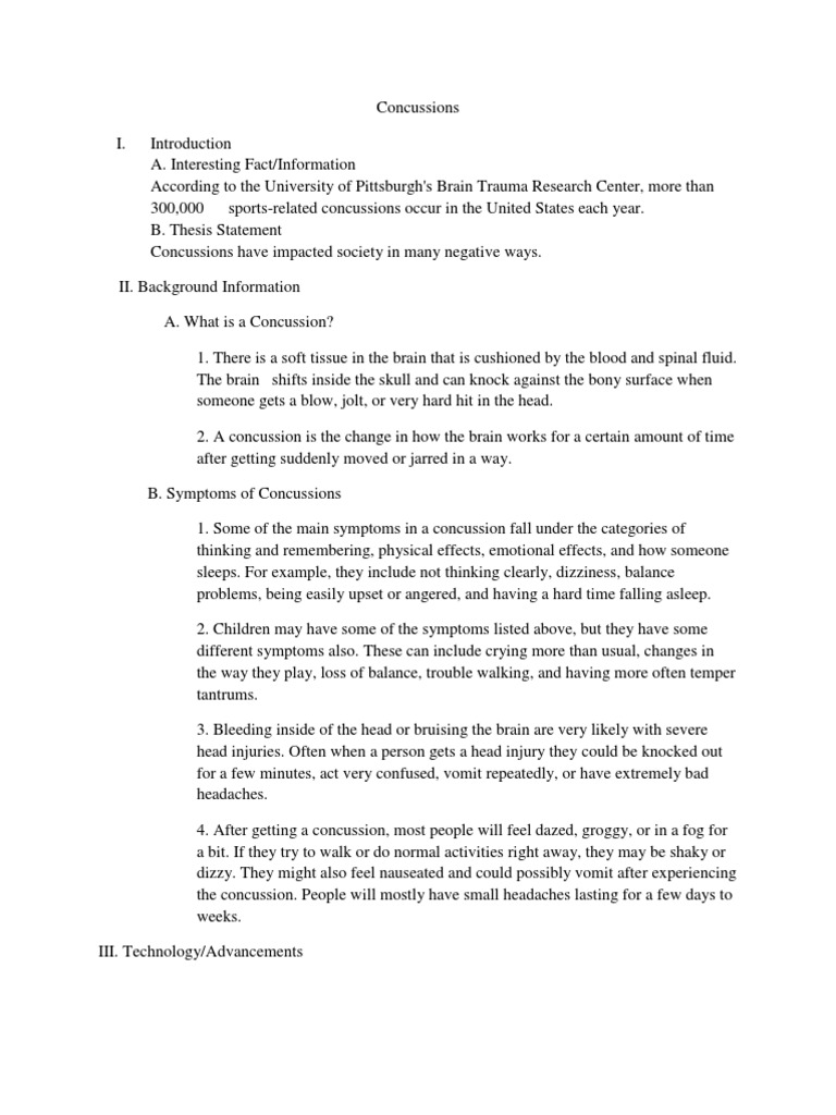 Concussions | PDF | Concussion | Traumatic Brain Injury