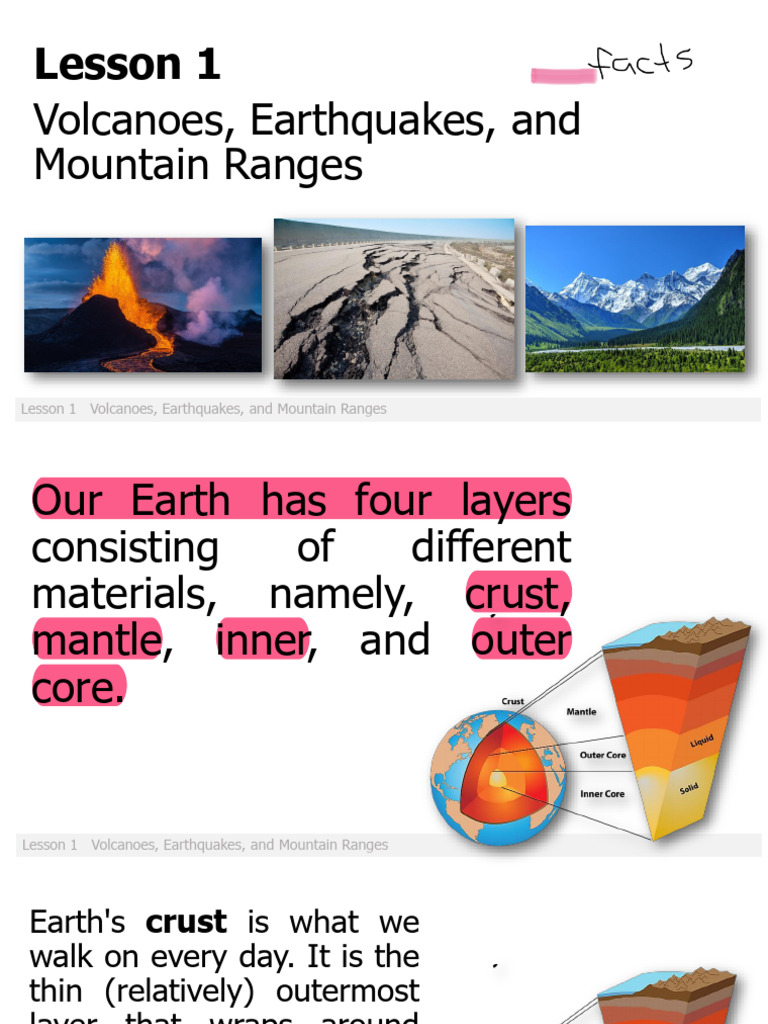 Earth's Layers: Tectonics and Hazards | PDF | Plate Tectonics | Nature