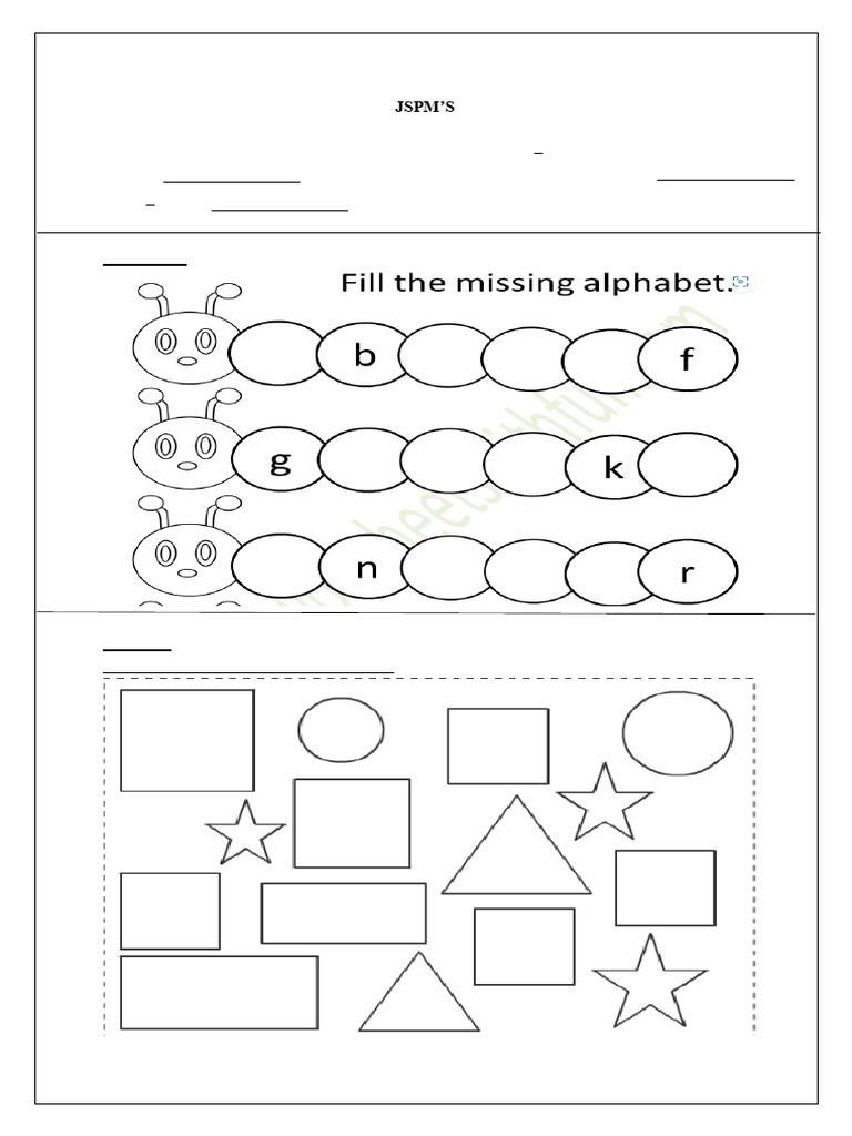 Emailing JR - KG Weekly Worksheet | PDF