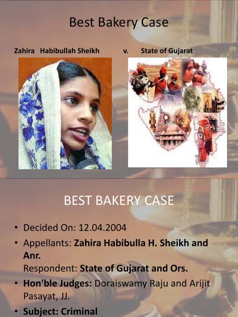 Best Bakery Case: Zahira Habibullah Sheikh v. State of Gujarat | PDF ...