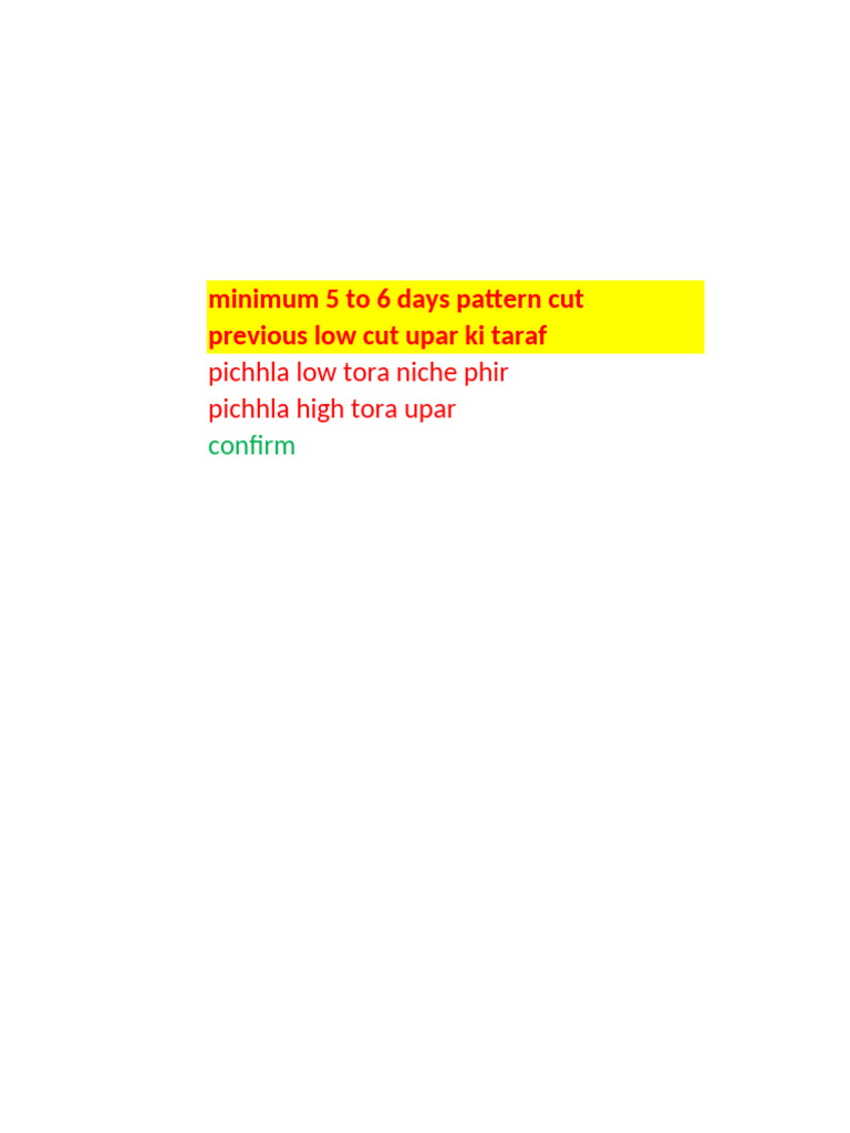 Nifty 25 Sep Call Put Pattern Analysis | PDF