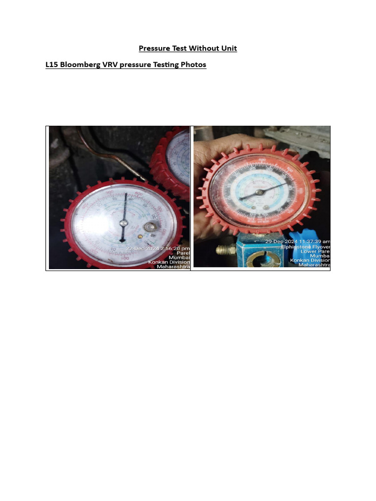 Pressure Test Without Uni1 | PDF
