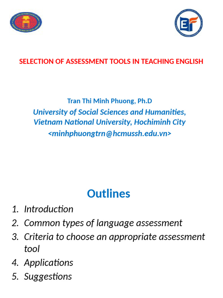Choosing English Assessment Tools | PDF | Educational Assessment ...