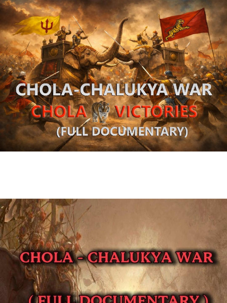 Chola-Chalukya War | PDF